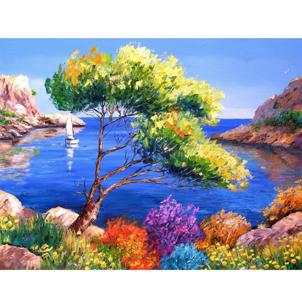 Seaside Tree 5D Diamond Painting - 5diamondpainting.com – Five Diamond ...
