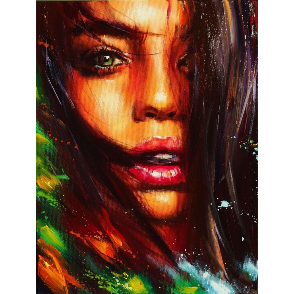 A Woman's Face 5D Diamond Painting - 5diamondpainting.com – Five ...